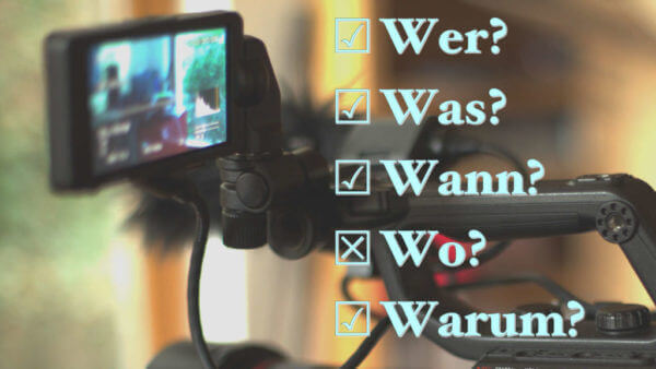5 W-Fragen, die Sie sich selbst bei Video planen stellen sollten › RedGo.Tv